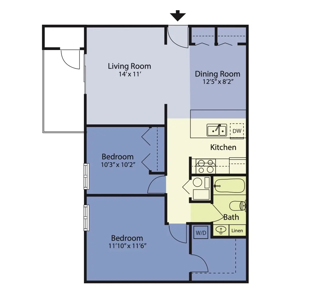 Unit 8470A - 2x1 | Waterside at Castleton