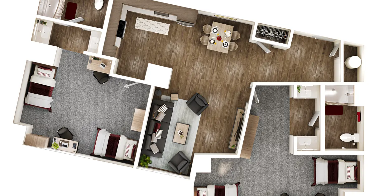 Unit 0627 - 2BR/2BA - E2 | Vantage