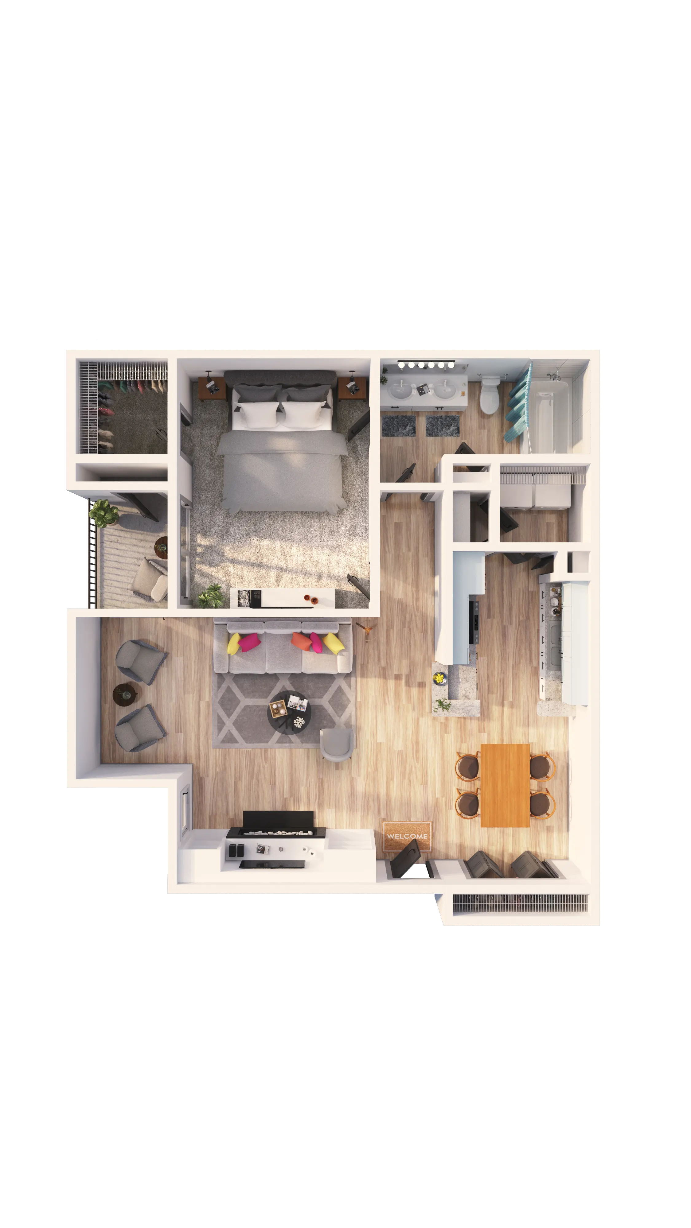 Spacious Apartments in Greenville | Bell Roper Mountain