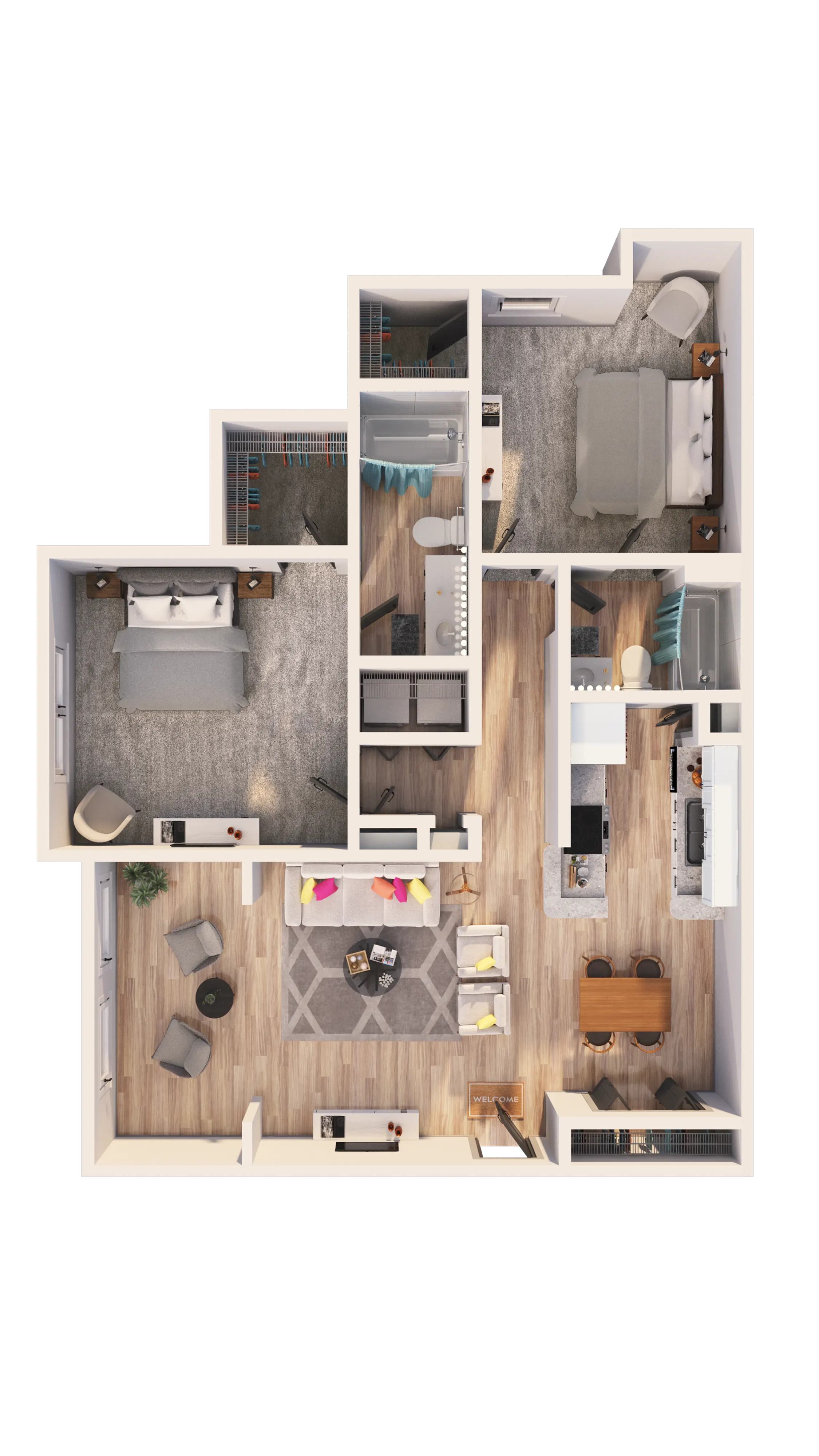 Spacious Apartments in Greenville | Bell Roper Mountain