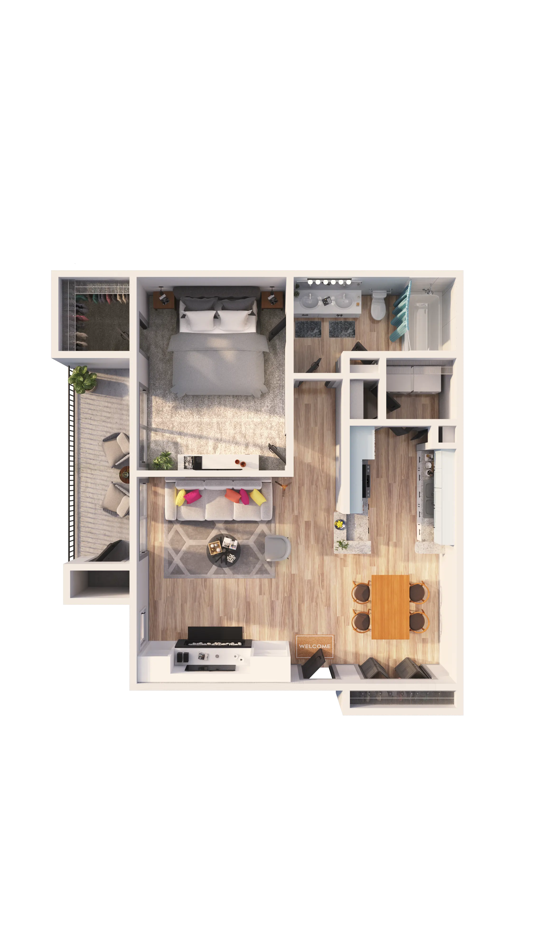 Spacious Apartments in Greenville | Bell Roper Mountain